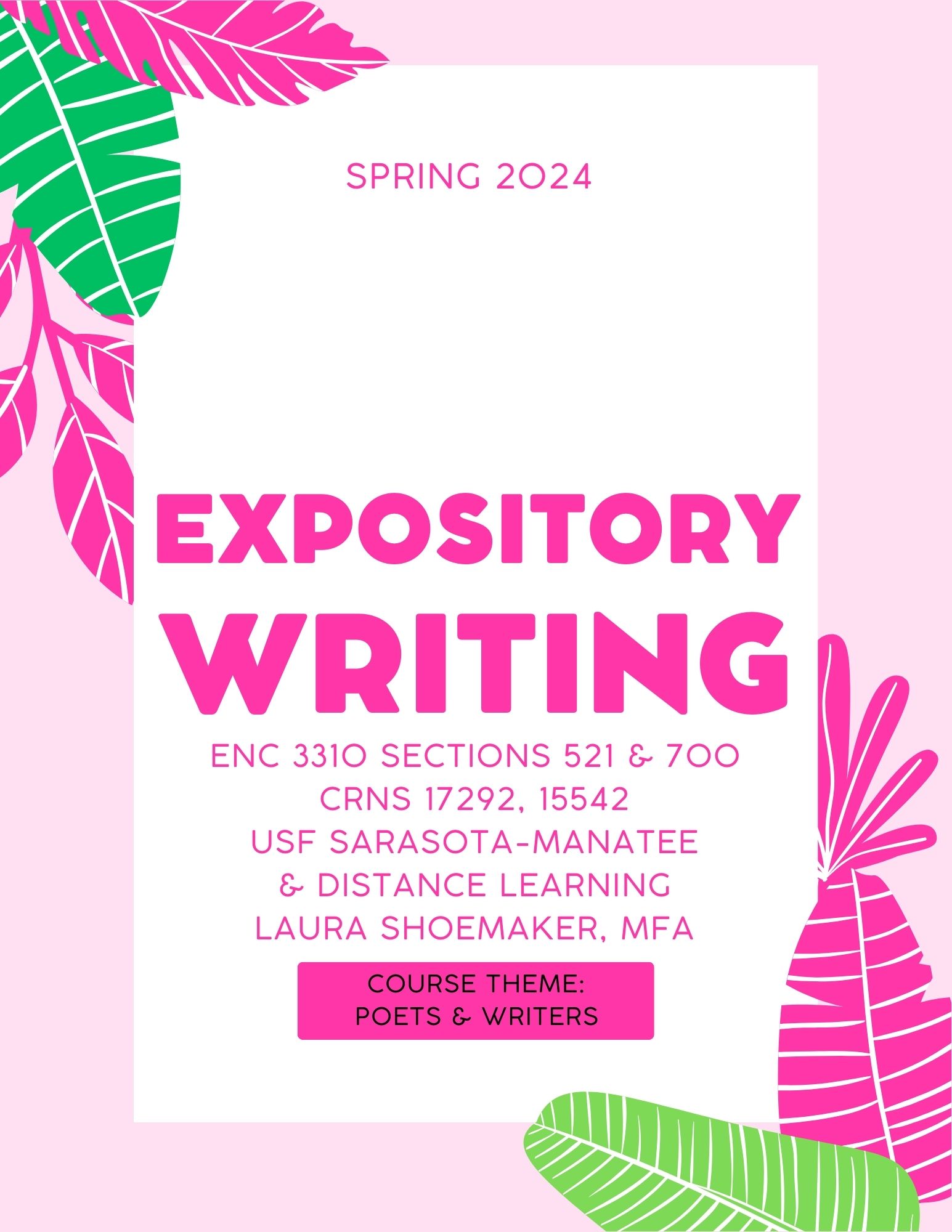 Courses | USF English | Undergraduate | University of South Florida