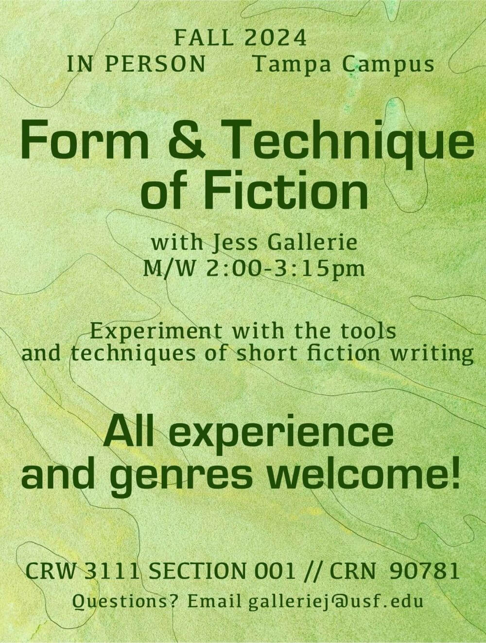 Courses | USF English | Undergraduate | University of South Florida