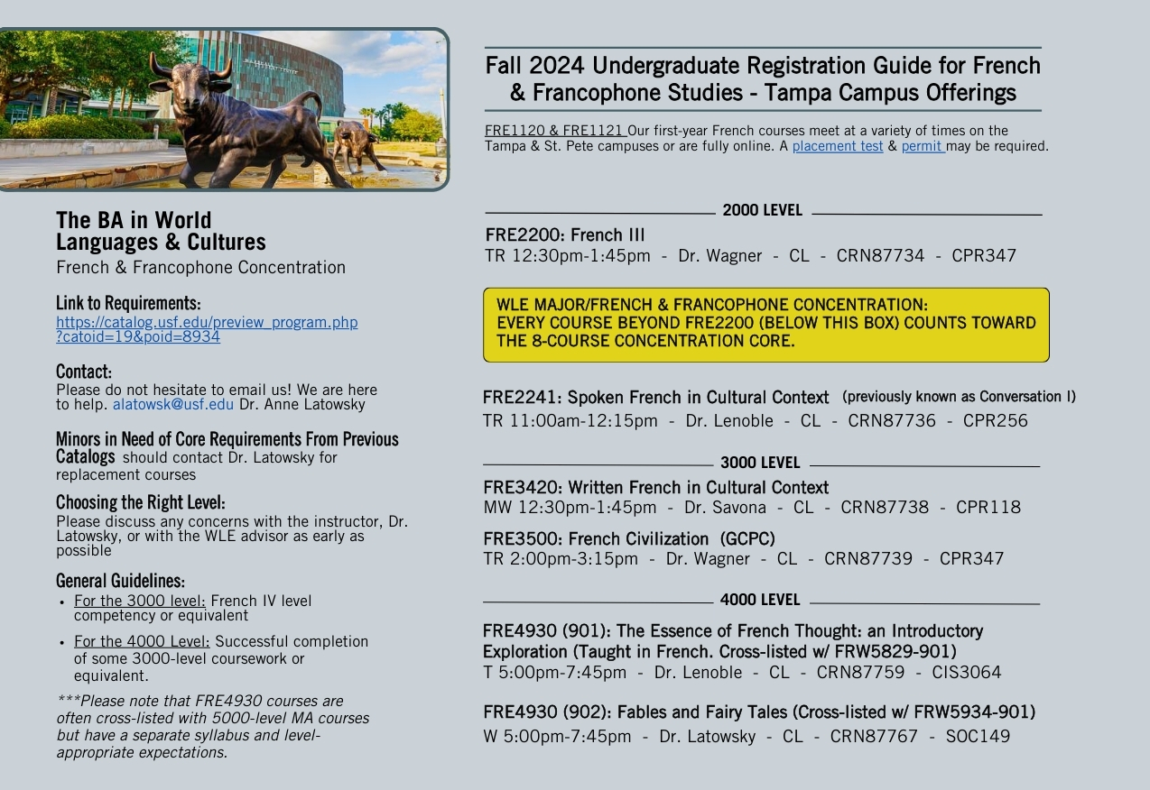 Undergrad Course Flyers | Undergraduate | World Languages | University ...