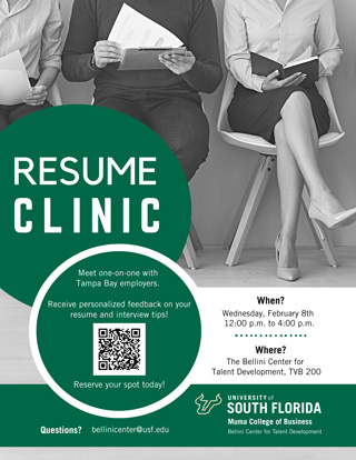 Résumé Clinic | USF Muma College of Business