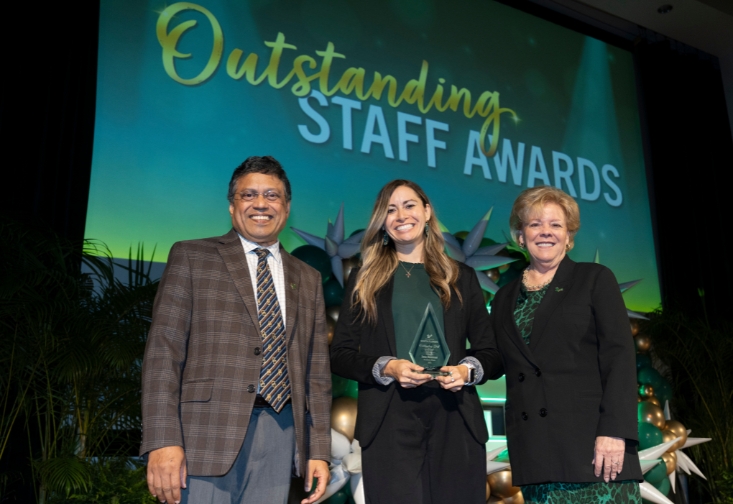 Jena Rossman honored with 2025 USF Outstanding Staff Award