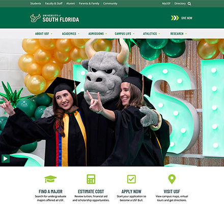 USF debuts new homepage, enhancing user experience